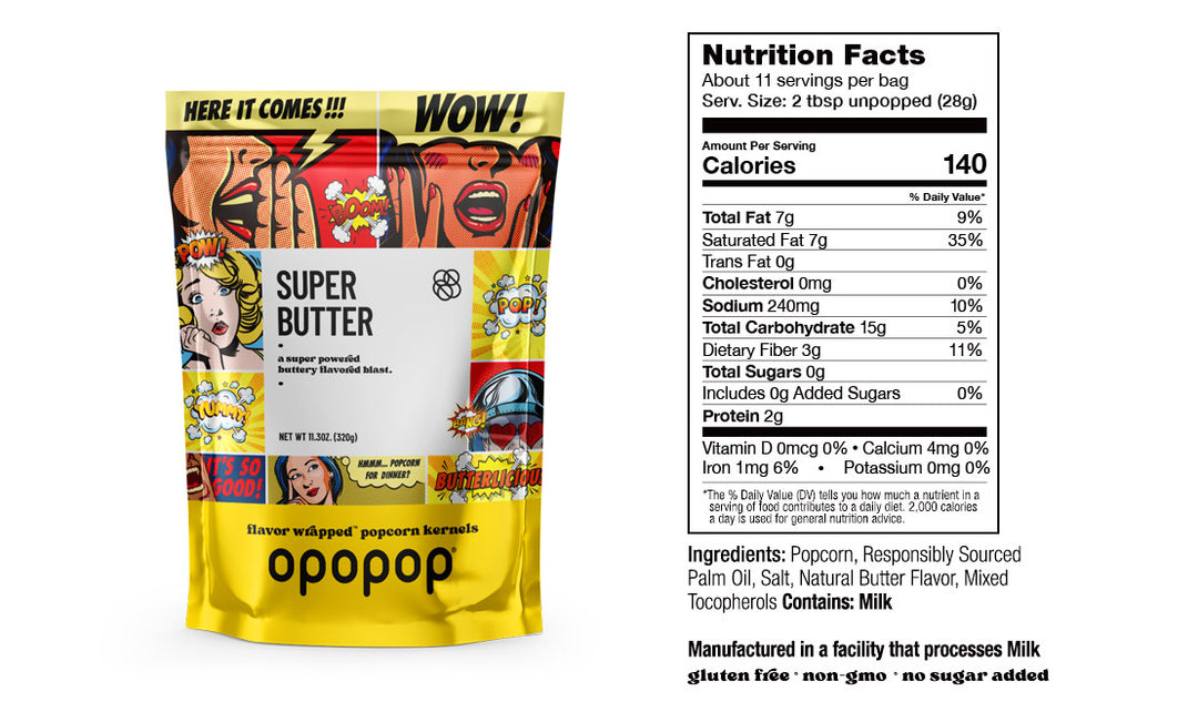 Super Butter Flavor Wrapped Popcorn Kernels